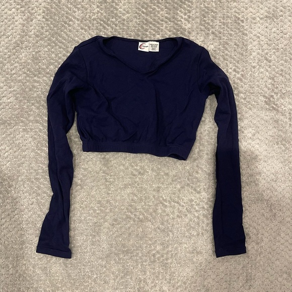 Chasse | Tops | Adult Navy Blue Vneck Body Liner Cheerleading Small ...